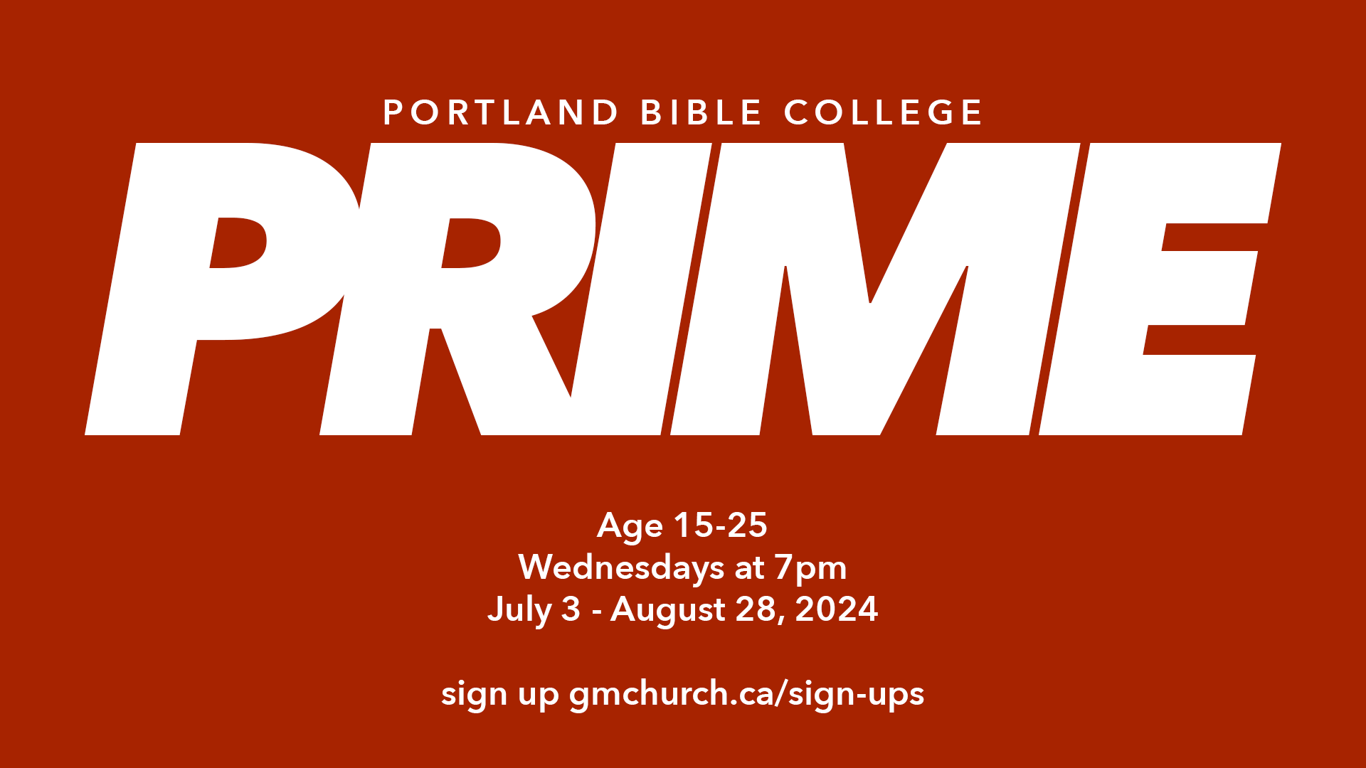 Prime — Gospel Mission Church